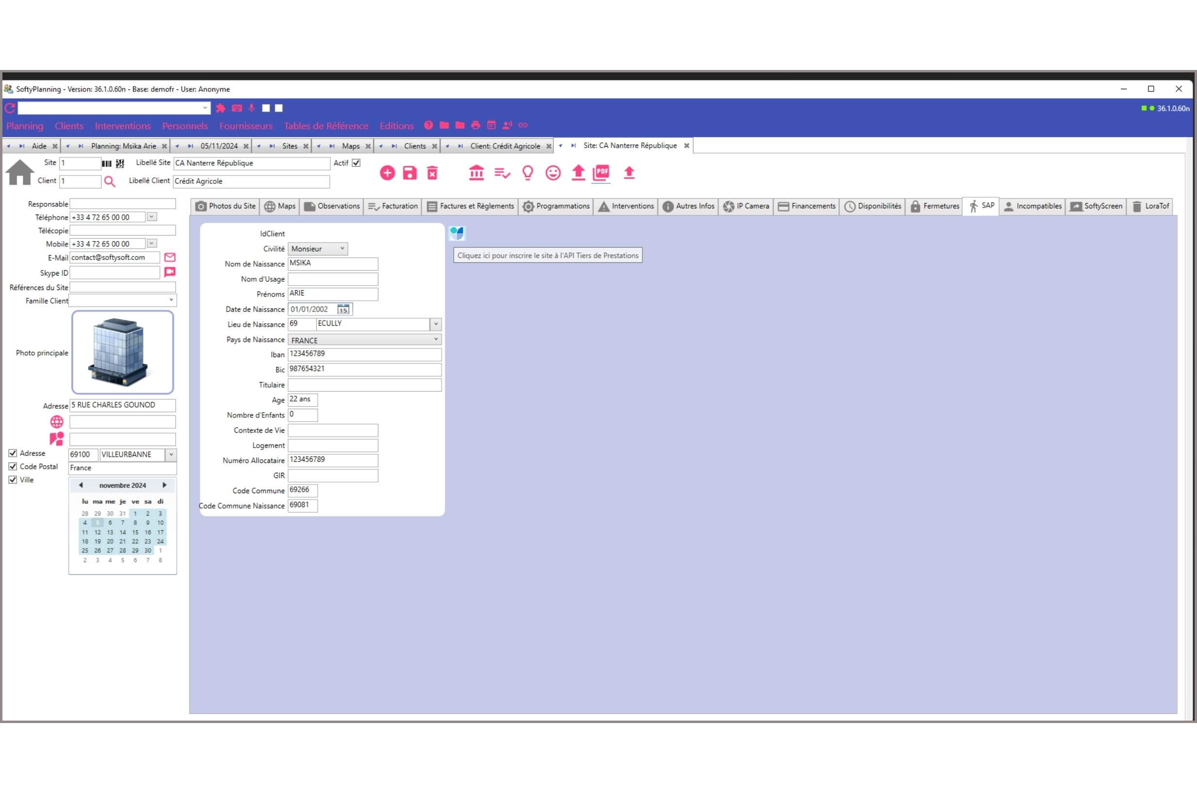 Logiciel Facturation Interventions - SoftyPlanning, SoftySoft